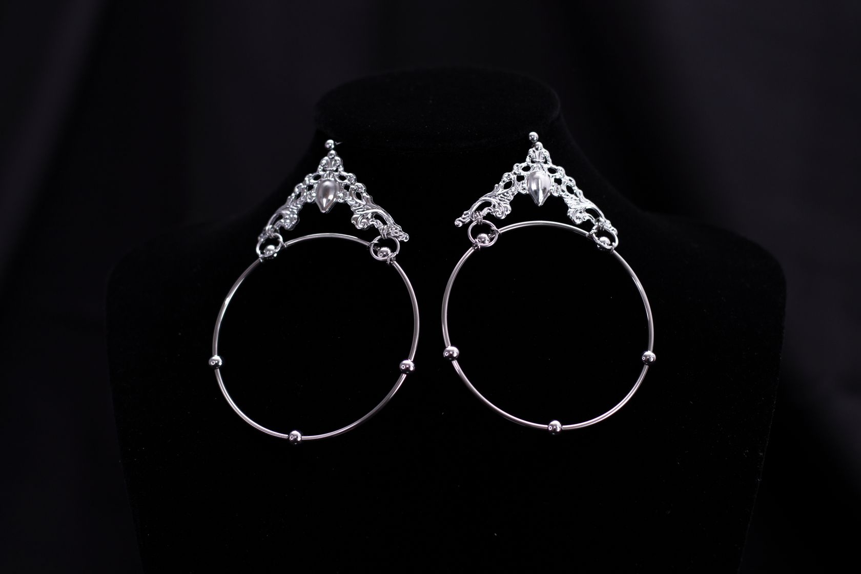 Statement Hoop Earrings R-05 - MYRIL JEWELS – Myril Jewels