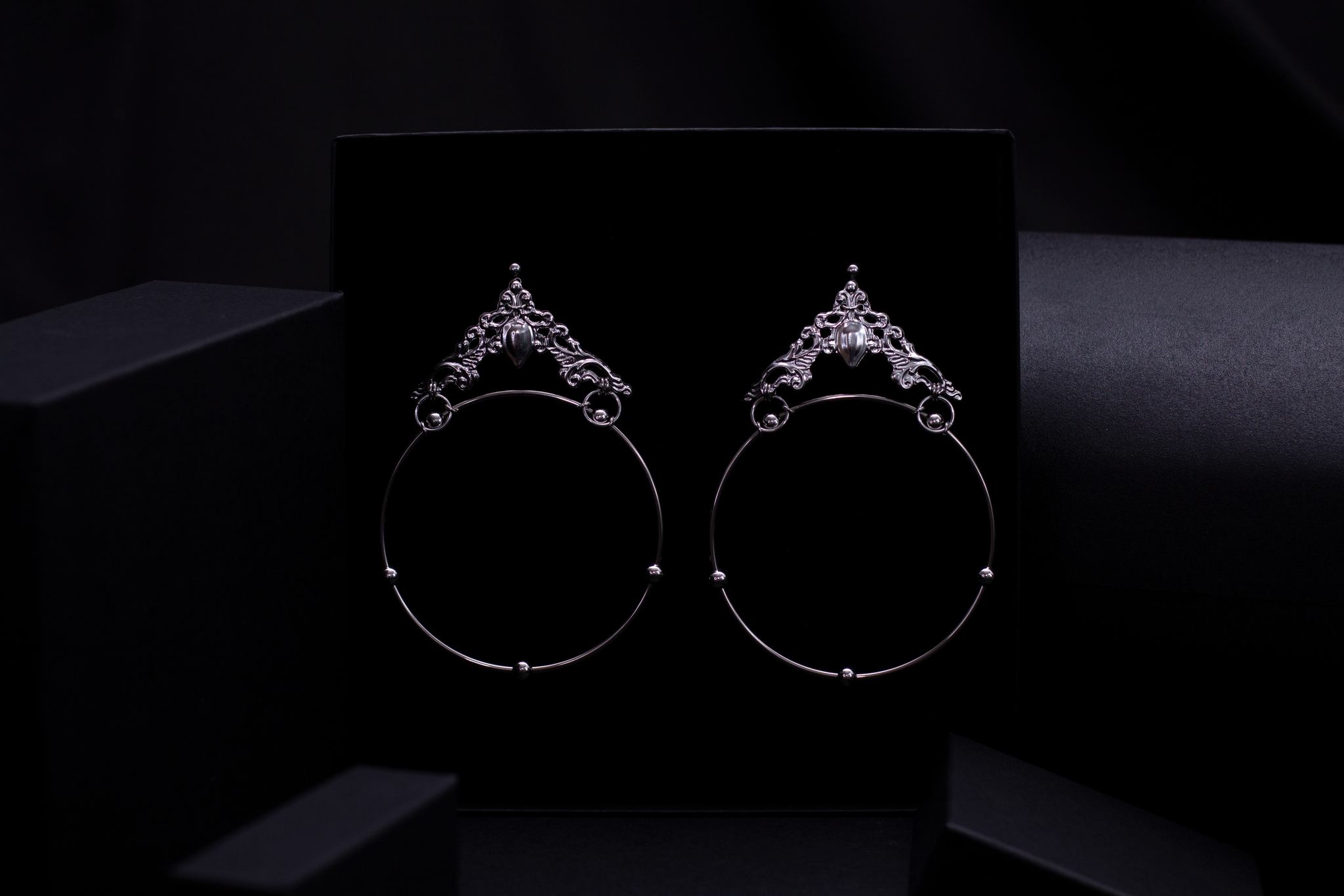 Statement Hoop Earrings R-05 - MYRIL JEWELS – Myril Jewels